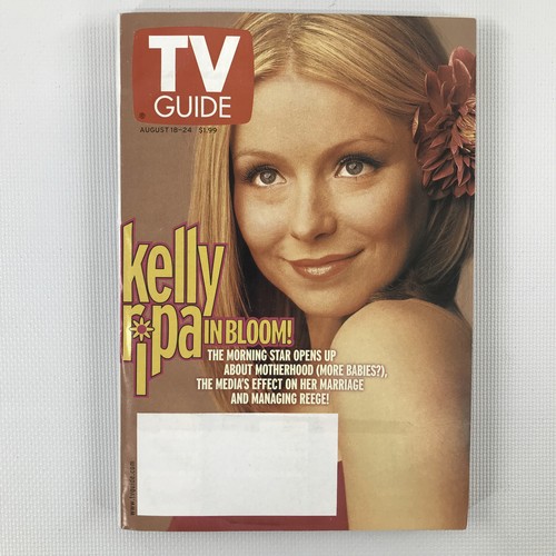 TV Guide Aug 24, 2001 Issue # 2525 Subscription Edition Cover: Kelly ...