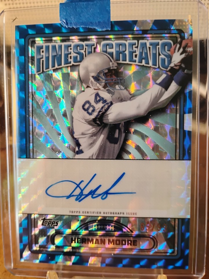 2024 Topps Finest Blue Finest Greats Auto /99 Hermon Moore Lions | eBay