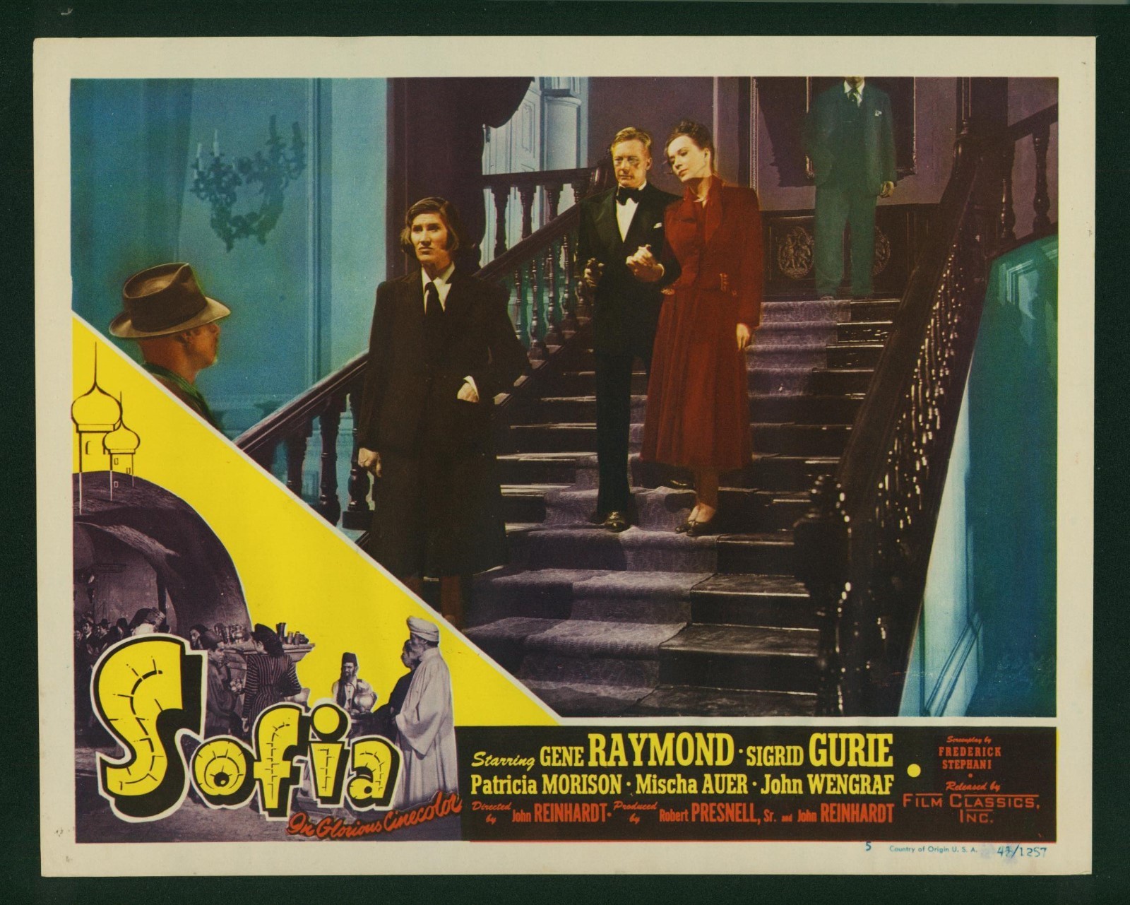 Sofia original 1948 lobby card #5 11x14 Sigrid Gurie Film Classics | eBay