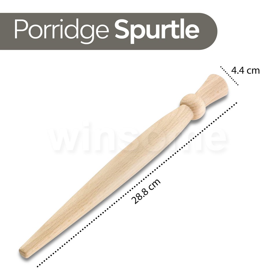 Scottish Spurtle Stirrer Turned Porridge Spurtle Wooden Spoon Beechwood ...
