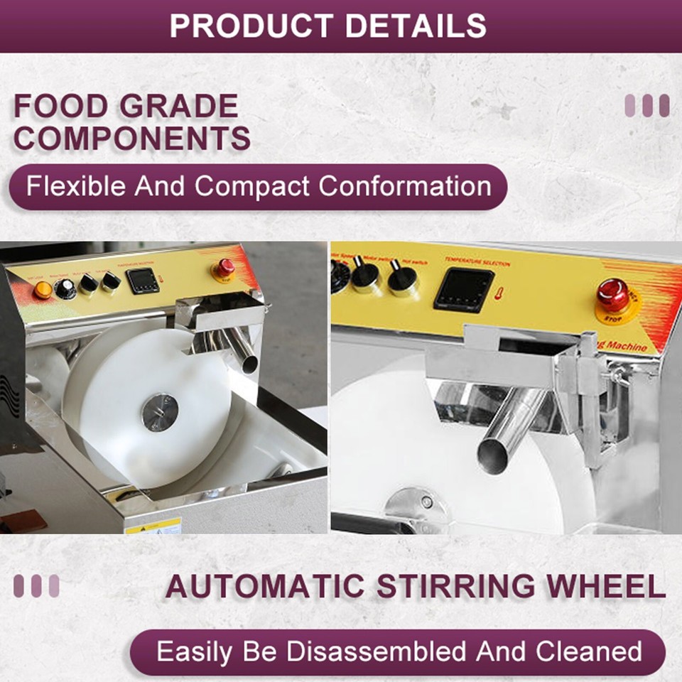Commercial Tabletop 110V Vibration 8kg/batch Chocolate Melting ...