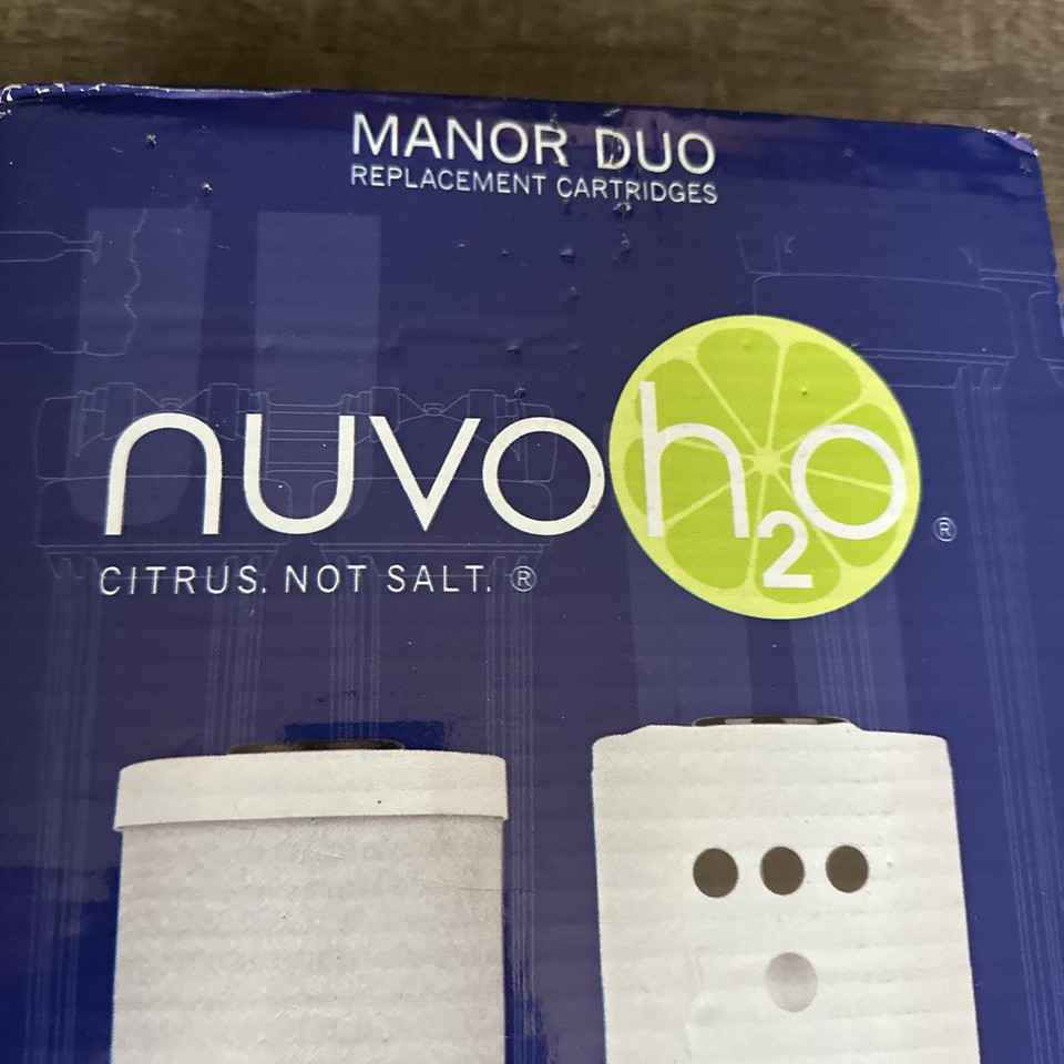 NEW Nuvo H2O Manor Duo System Cartridge And Filter Replacement Citrus ...