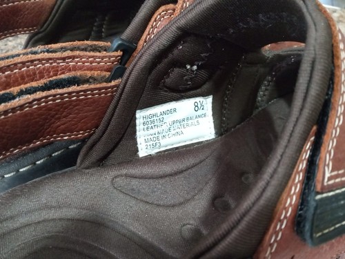 Earth Shoe Highlander Men Size 8.5 Brown Leather Sandals | eBay