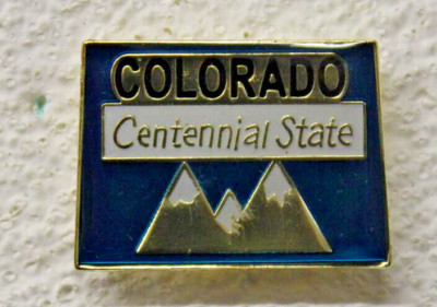Colorado State Shaped Pin & Lapel Enamel Front Pin 1" | eBay