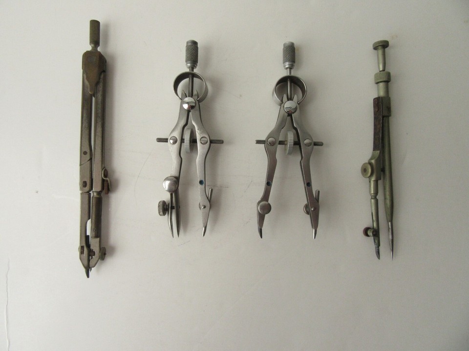 Vintage Lot of 4 Protractors Engineering Drafting Tools | eBay