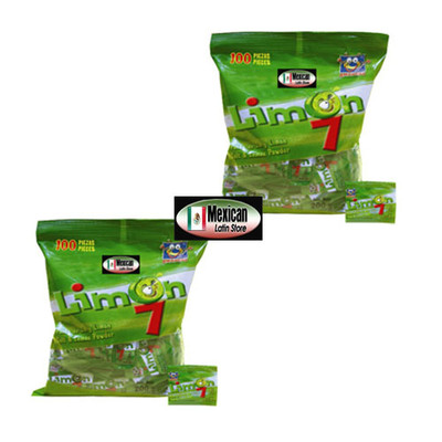 2x Limon 7 salt and limon powder 100-pcs each bag mexican candy 7-oz ...