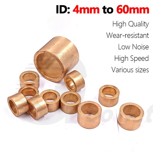 Metric Oilite Plain Bronze Sintered Bearing Bushe Self Lubricating ...