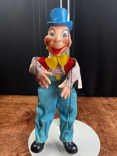 Vintage Gund JIMINY CRICKET Marionette Puppet RARE Disney Pinocchio Toy ...