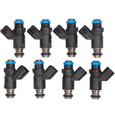 8- 80lb/hr Turbo Fuel Injectors Fits 1999-2013 GM Truck SUV LQ4 LQ9 LM7 ...