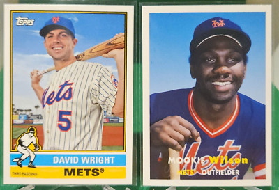 (2) 2015 Topps Archives DAVID WRIGHT MOOKIE WILSON METS | eBay