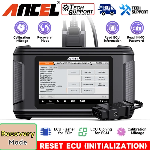 ANCEL EC500 Car ECM ECU Programmer Clone Tool Calibrate Mileage IMMO ...