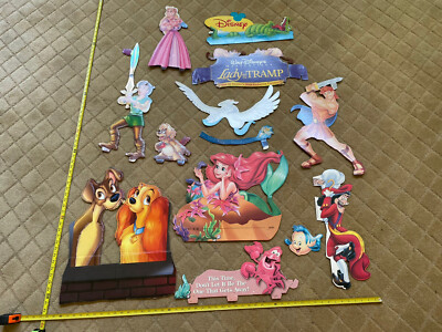 VTG DISNEY Store Displays, Cardboard Promotional, Lot of 20, RARE | eBay