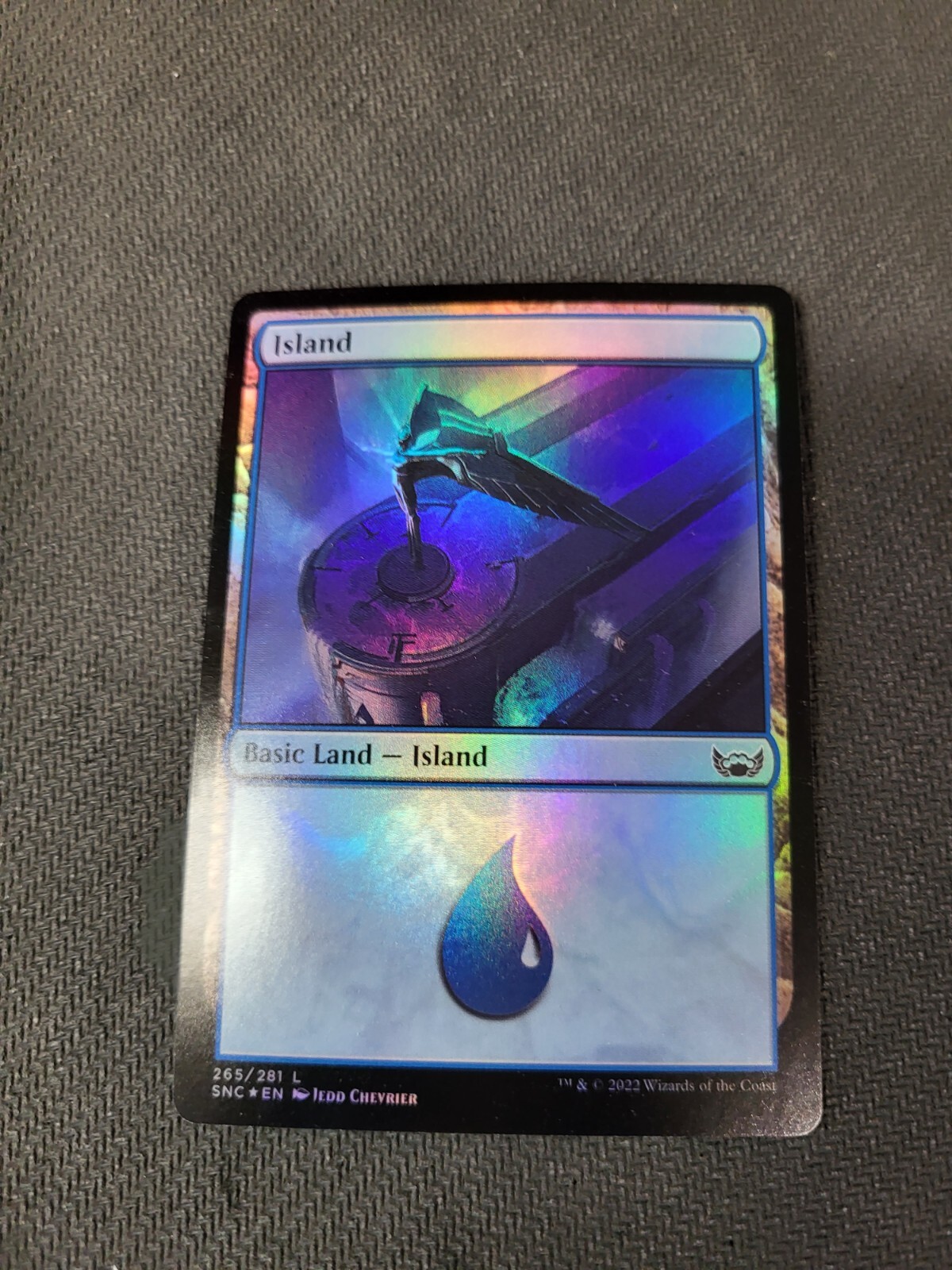 1x MTG Basic Land Streets of New Capenna Island Foil 265/281 NM Free ...