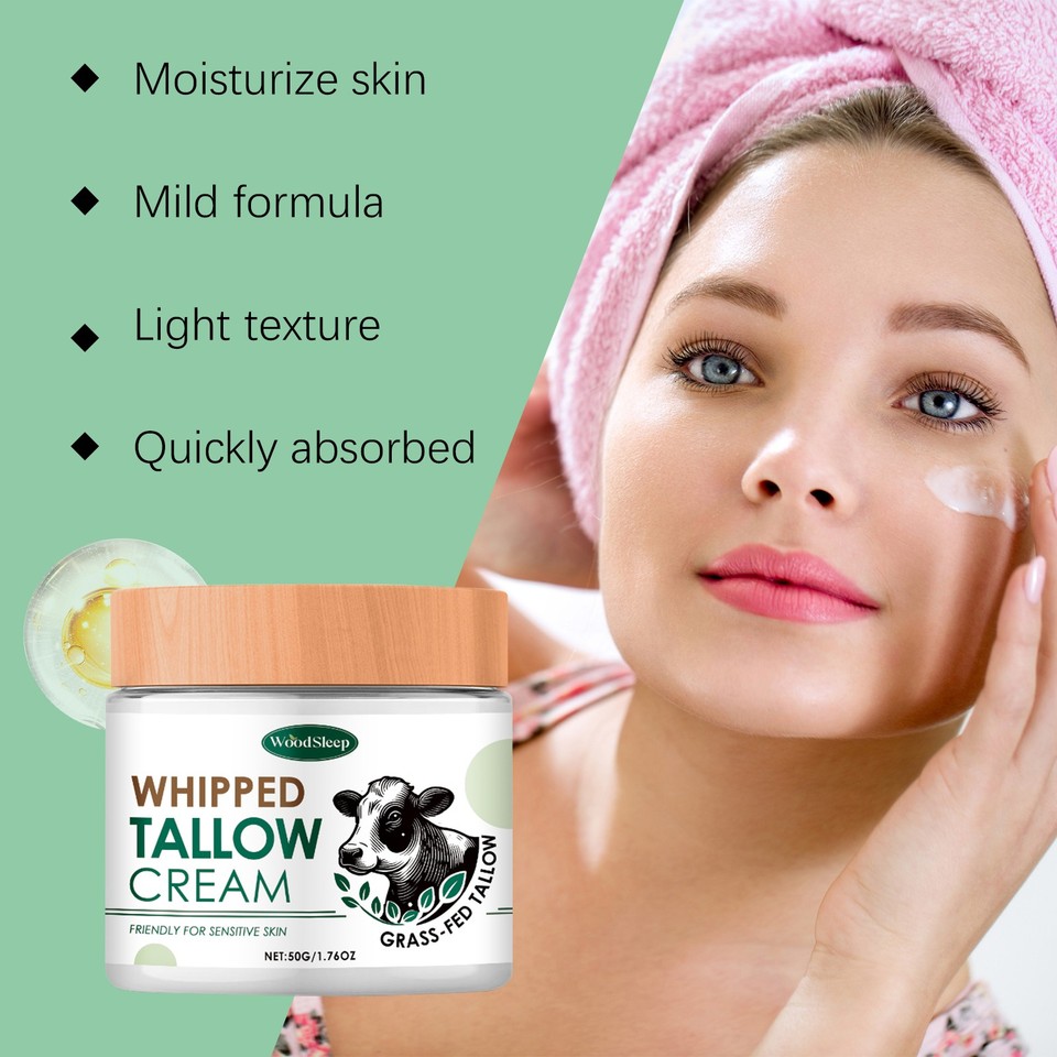Natural Grass Fed Tallow Moisturizing Face Cream for Dry Skin Relief ...