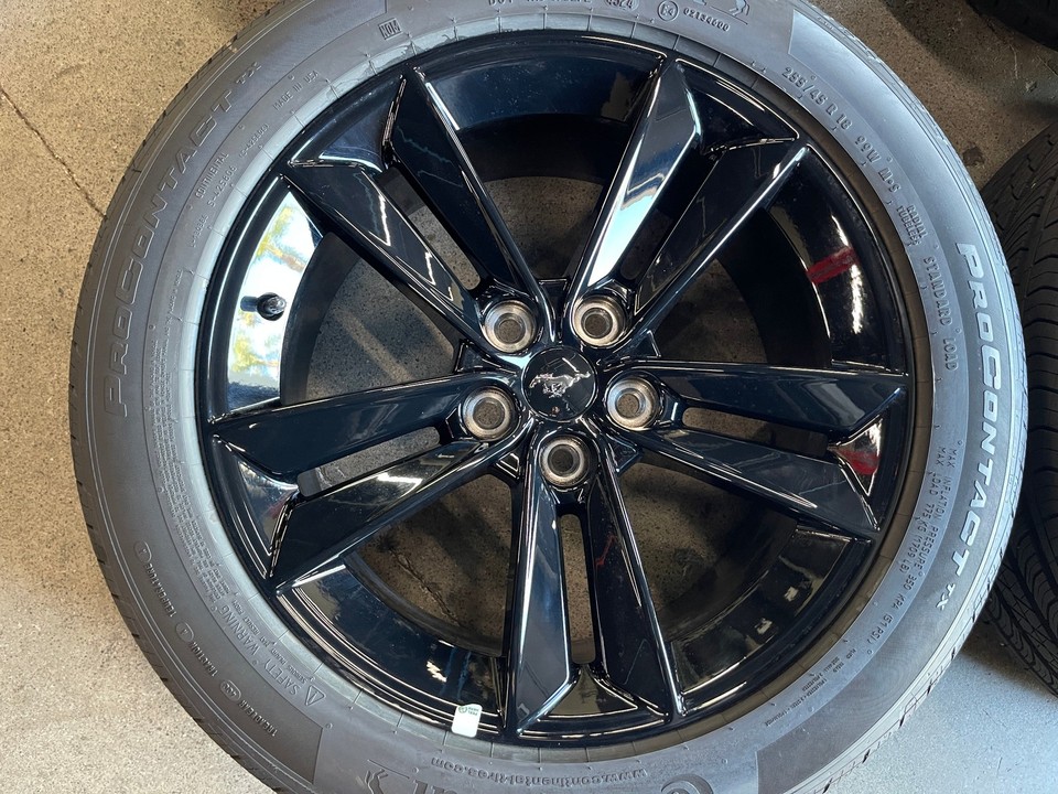 2025 Ford Mustang GT Factory 18 Wheels Tires Rims OEM PR3C1007BA Black ...