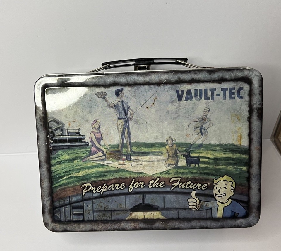 Fallout Weathered Lunch Box Vault-Tec Pip-Boy FanWraps Tin Aged ...