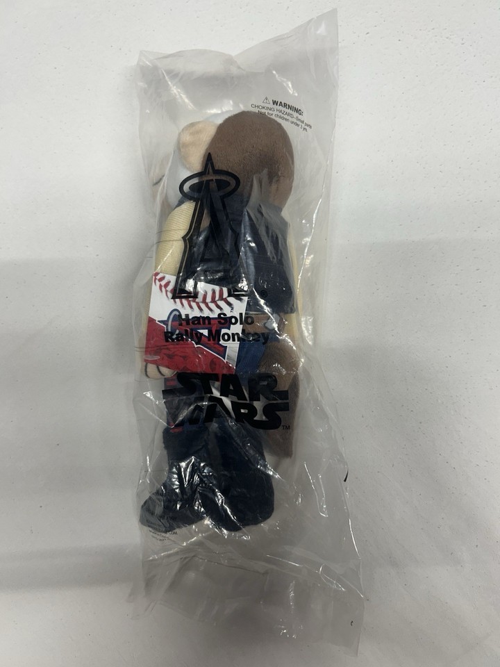 Star Wars Los Angeles Angels Rally Monkey Hans Solo Plush New In Bag w ...