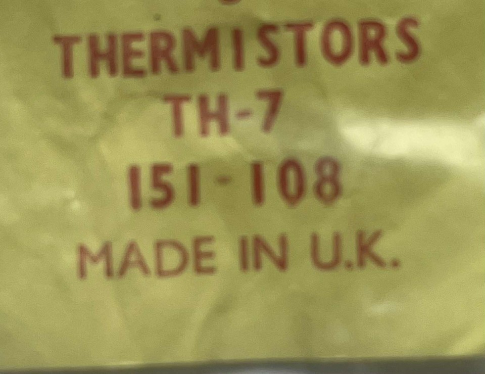 1970,s Vintage CTV VA1104 Thermistor. (New old stock) Bush/Murphy A823 ...