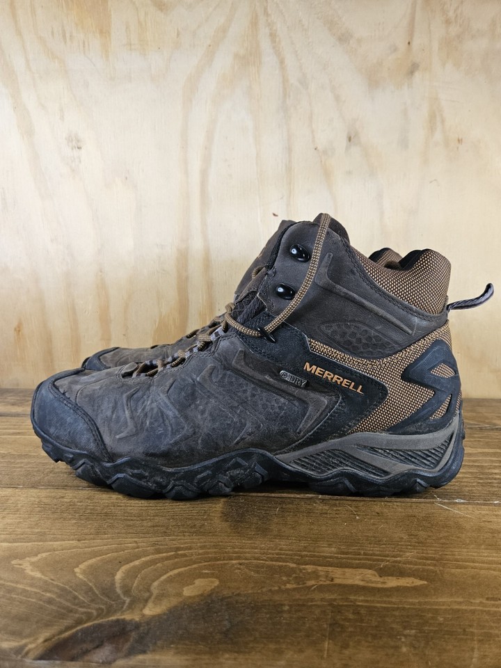 Merrell Chameleon Shift Mid Hiking Boots Men Size 14 Waterproof Vibram ...