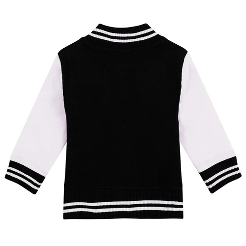 University of Nebraska Huskers Black Wool Leather Varsity Letterman Men ...