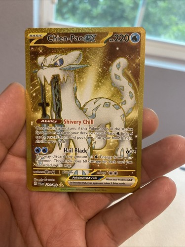 Chien Pao Ex Gold Hyper Rare 274/193 Pokemon TCG Paldea Evolved NM | eBay