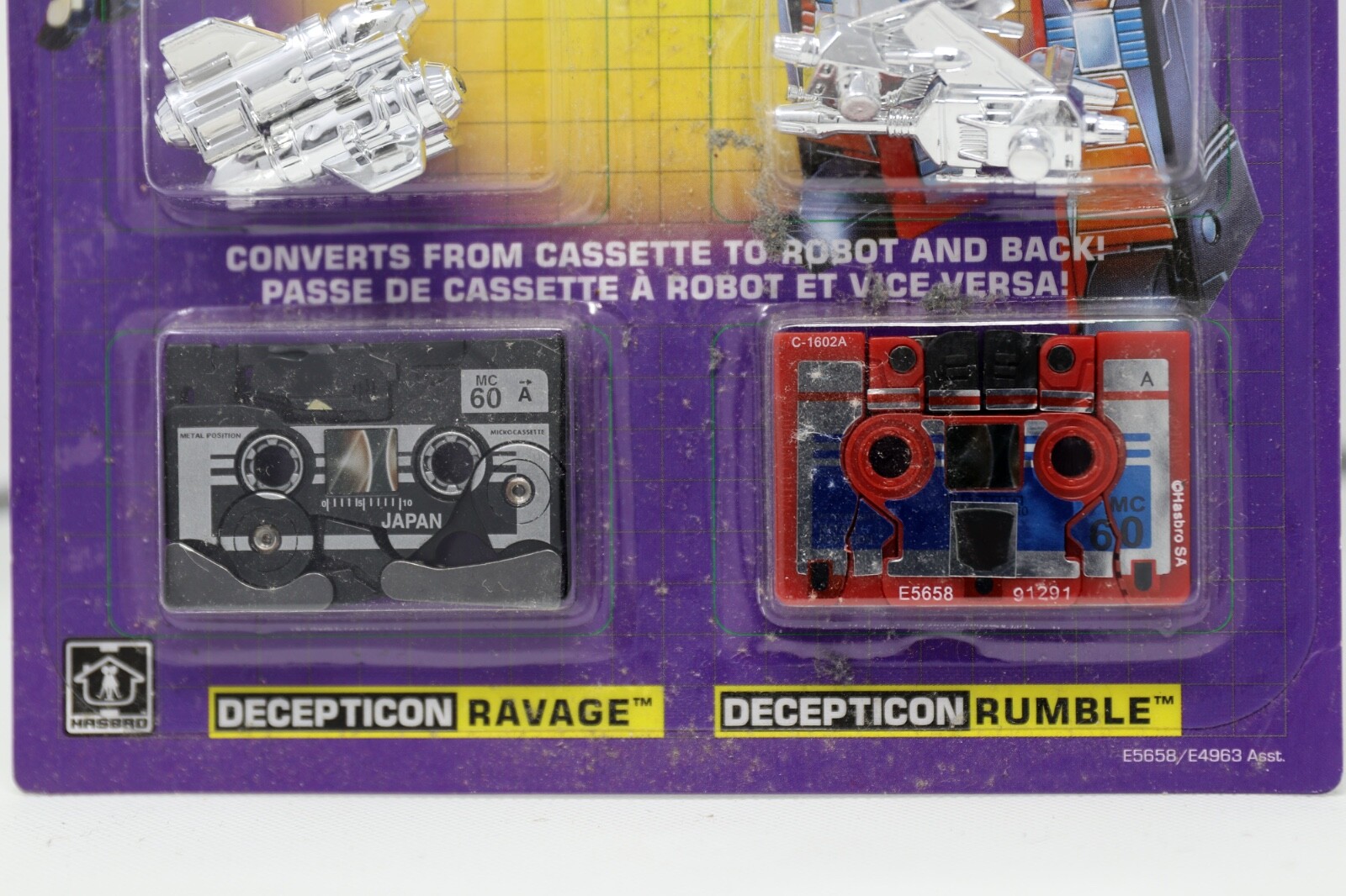 Hasbro E5658 Transformers G1 Reissue 1.8in Ravage & Rumble Figures for ...