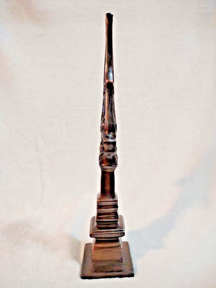 Finial Statue Table Mantle Decorative Gothic Metal Bronze Patina Felt ...