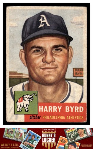 1953 Topps Harry Byrd 131 Philadelphia Athletics | eBay