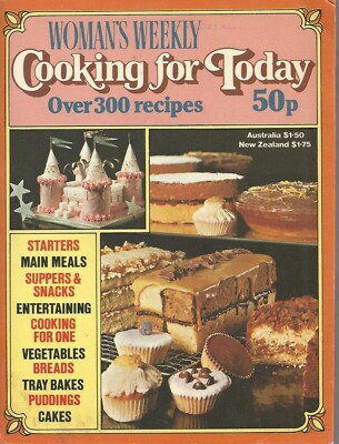 Vtg COOKBOOK Circa 1980 Womens Weekly COOKING For TODAY Pink Fairy ...