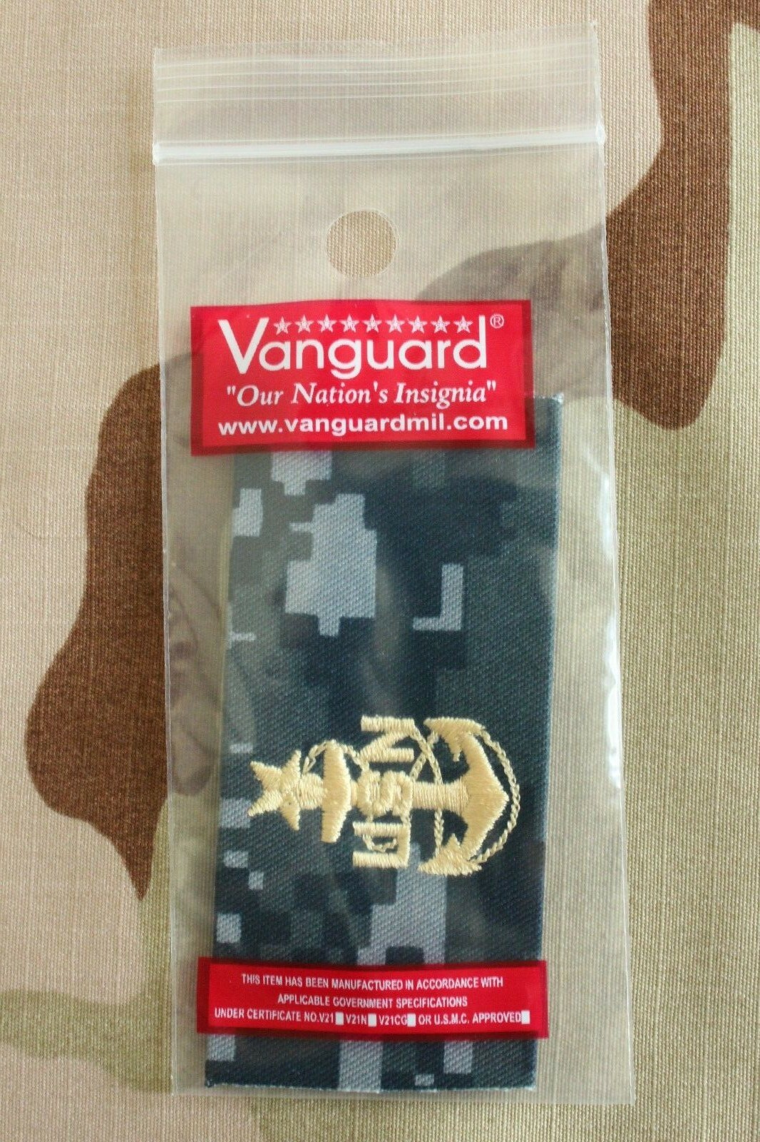 USN NAVY SCPO E8 CHIEF PETTY OFFICER NWU UNIFORM COVER TYPE 1 BLUE ...