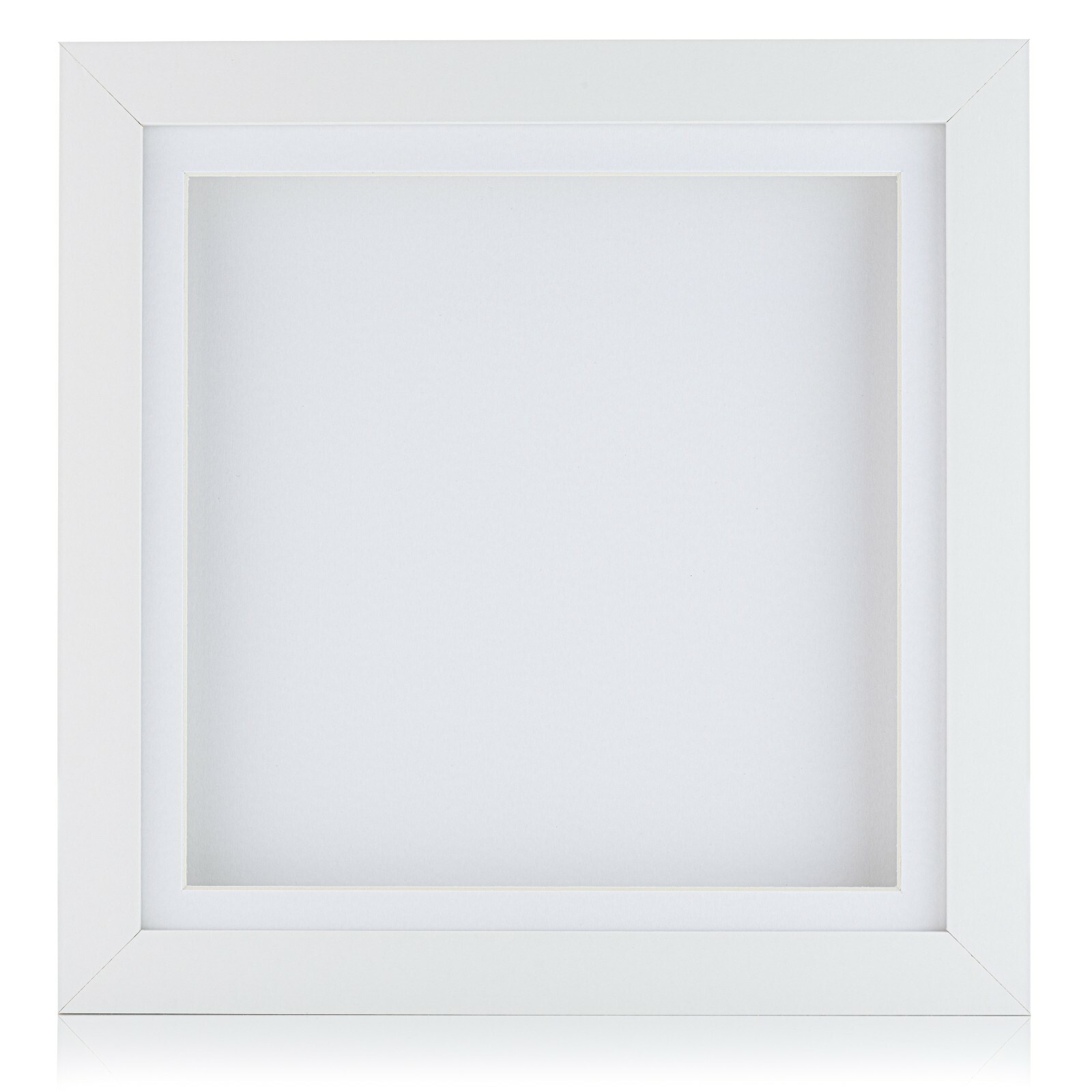 White 3D 1" Cube Range Deep Box Shadow Frame Memory Box Case Medals | eBay