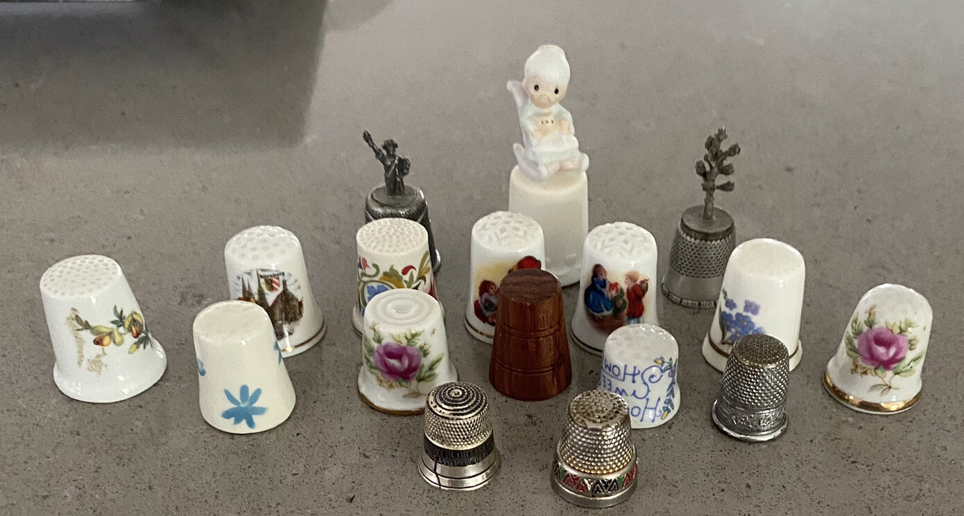 vintage thimble lot of 17 | eBay