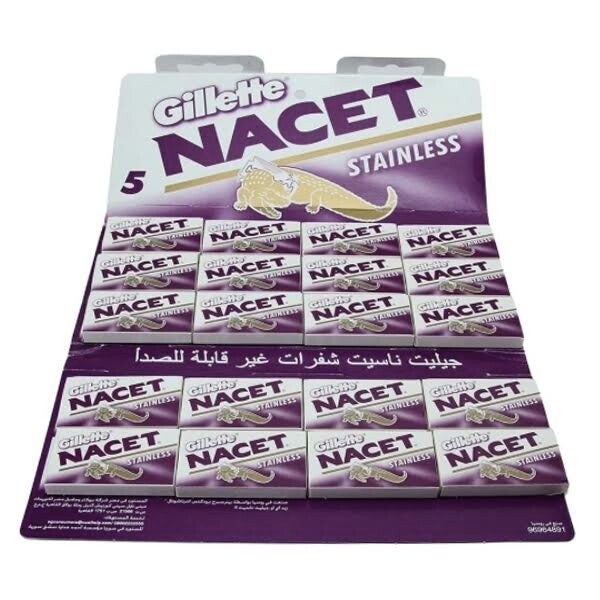 100 Edge×2 Razor Blades ORIGINAL NACET By Gillette Stainless Russia Men ...