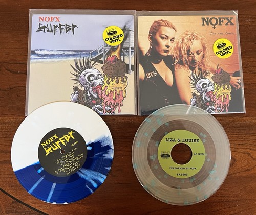 NOFX Surfer/Liza & Louise 7”s Final Tour Variants lagwagon rancid bad ...