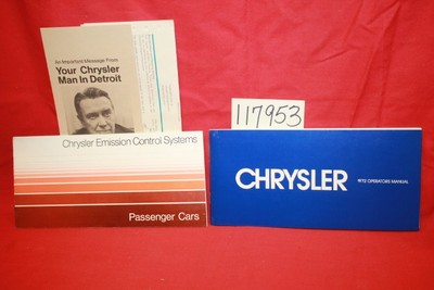 Chrysler Division Chrysler 1972 Operators Manual Pas... | eBay