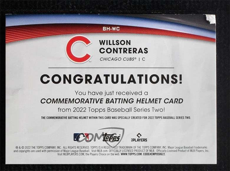 2022 Topps Series 2 Batting Helmet Commemorative Relics Willson ...