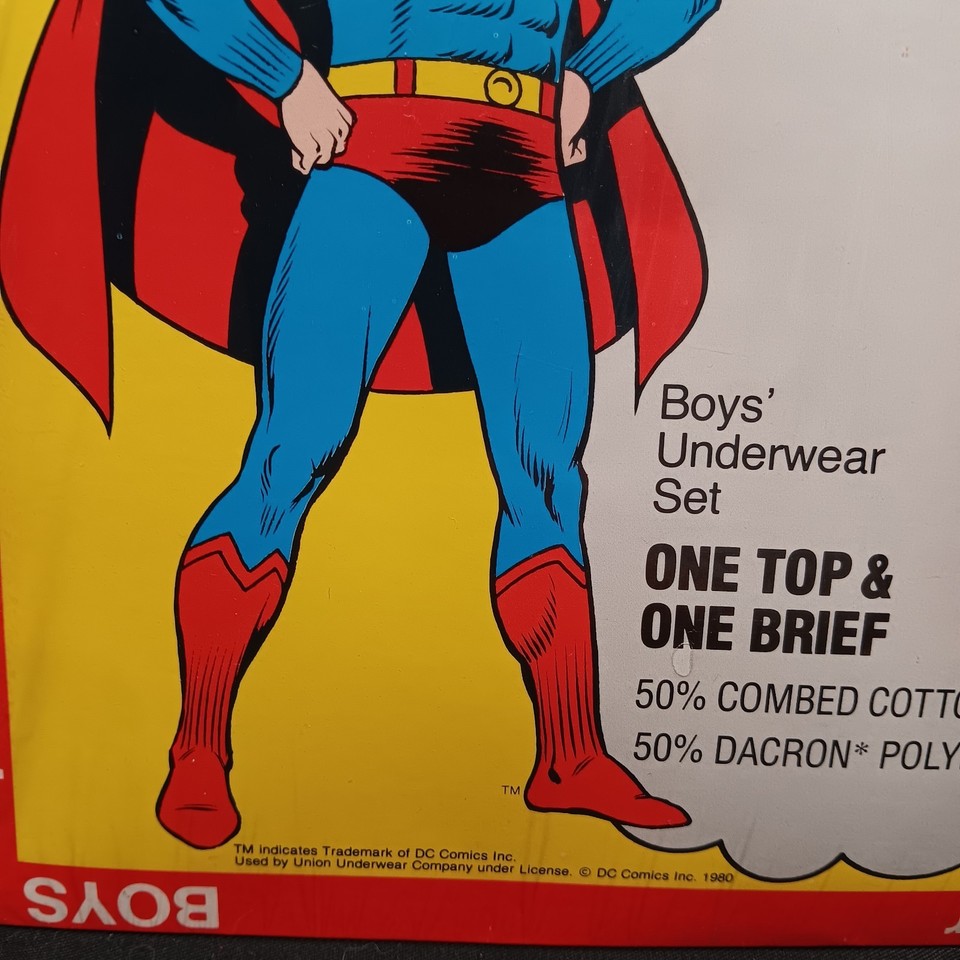 One Pair Boys Vintage 80s Superman Underoos Underwear Set Small | eBay