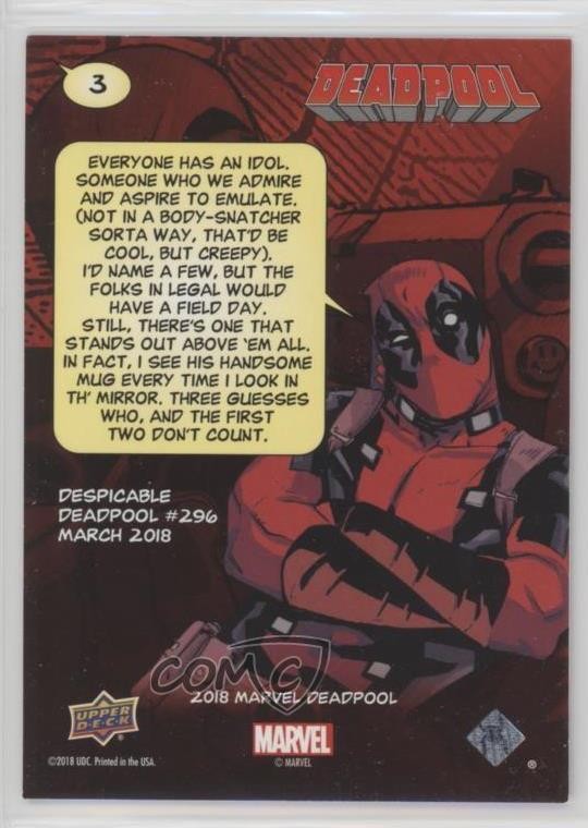 2019 Upper Deck Marvel Deadpool The End is Nigh #3 15fy | eBay