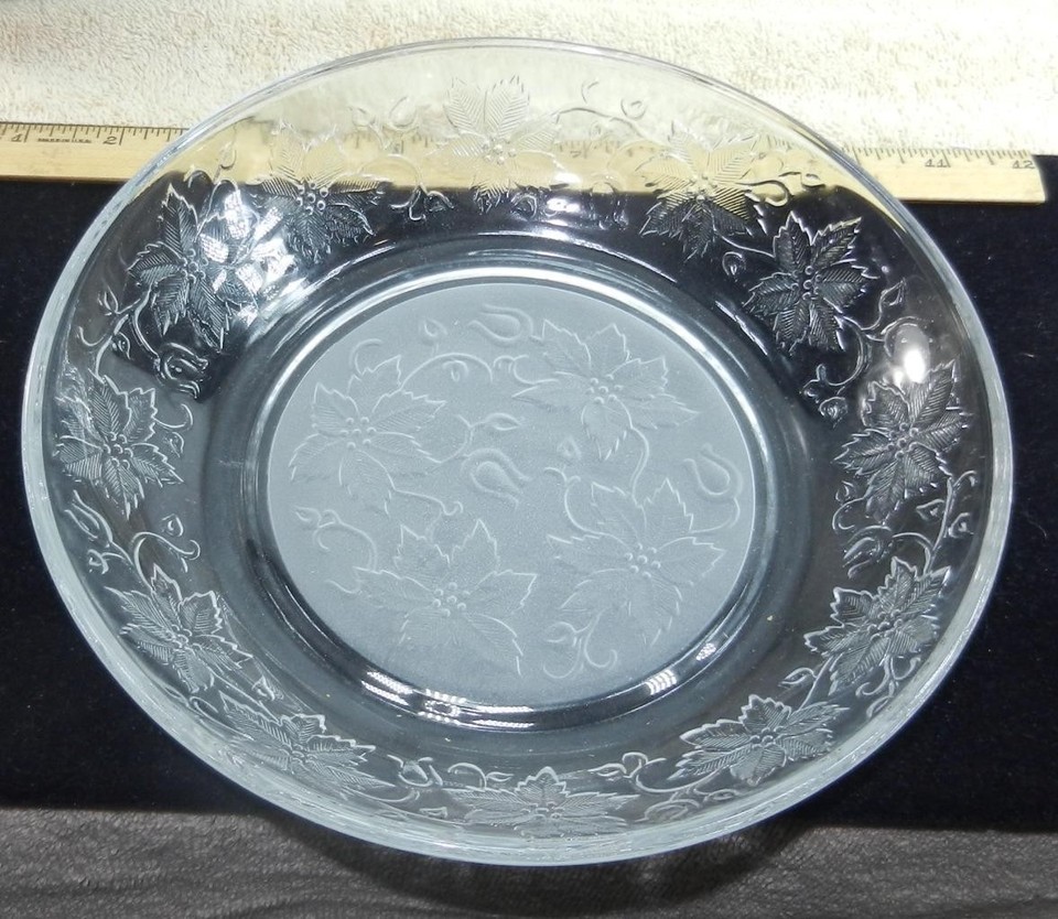 Beautiful Vintage Set Of 8 Princess House Fantasia Clear & Frosted ...