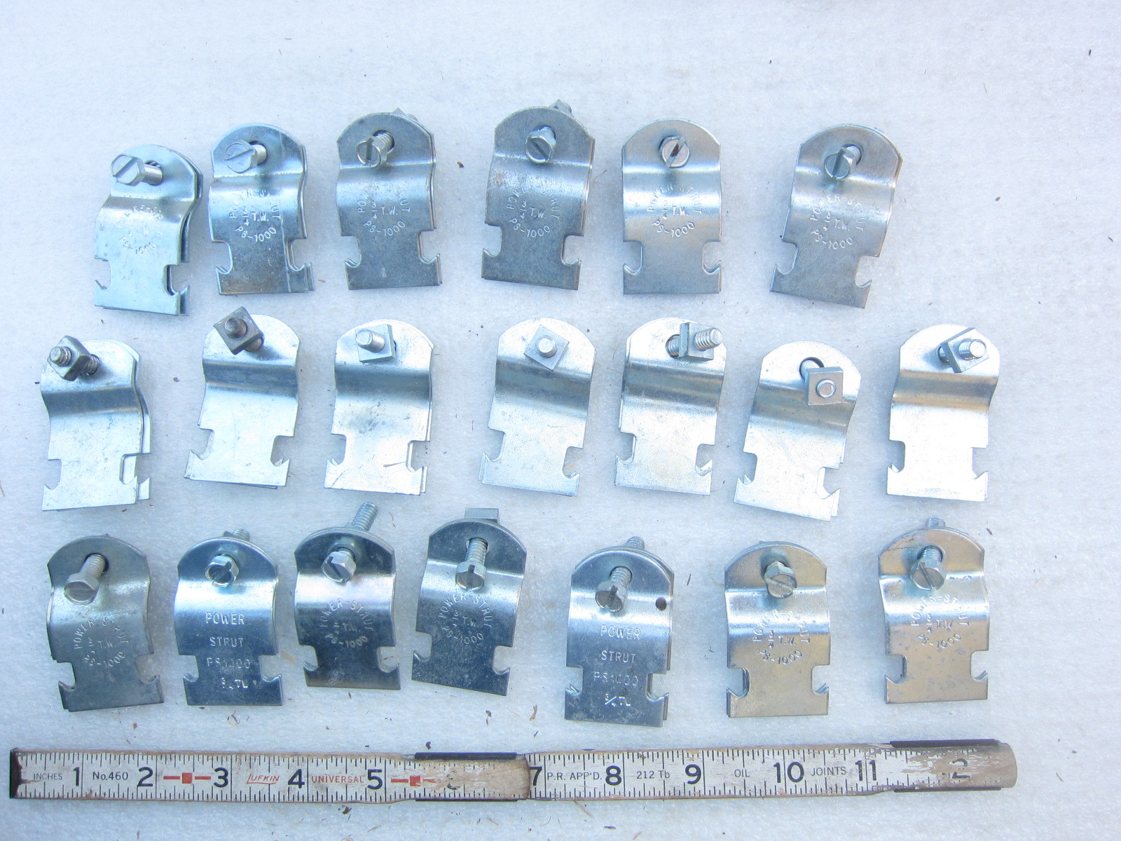 Powerstrut PS-1000 3/4" 0.75" Conduit Hanger Strut Clamp Lot of 18, New ...