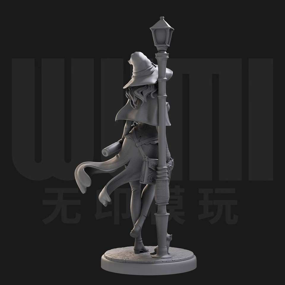 1/18 1/24 The Sexy Witch Unpainted Unassembled Resin Scene Prop Model ...