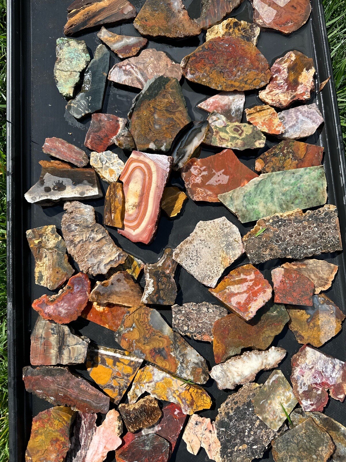 Slabs For Cabbing, Old Stock Lapidary Materials (1.5 Lb Surprise Box ...