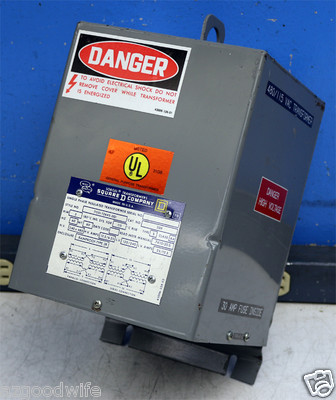 Square D Company 3S1F Sorgel Single Phase Insulated Transformer | eBay