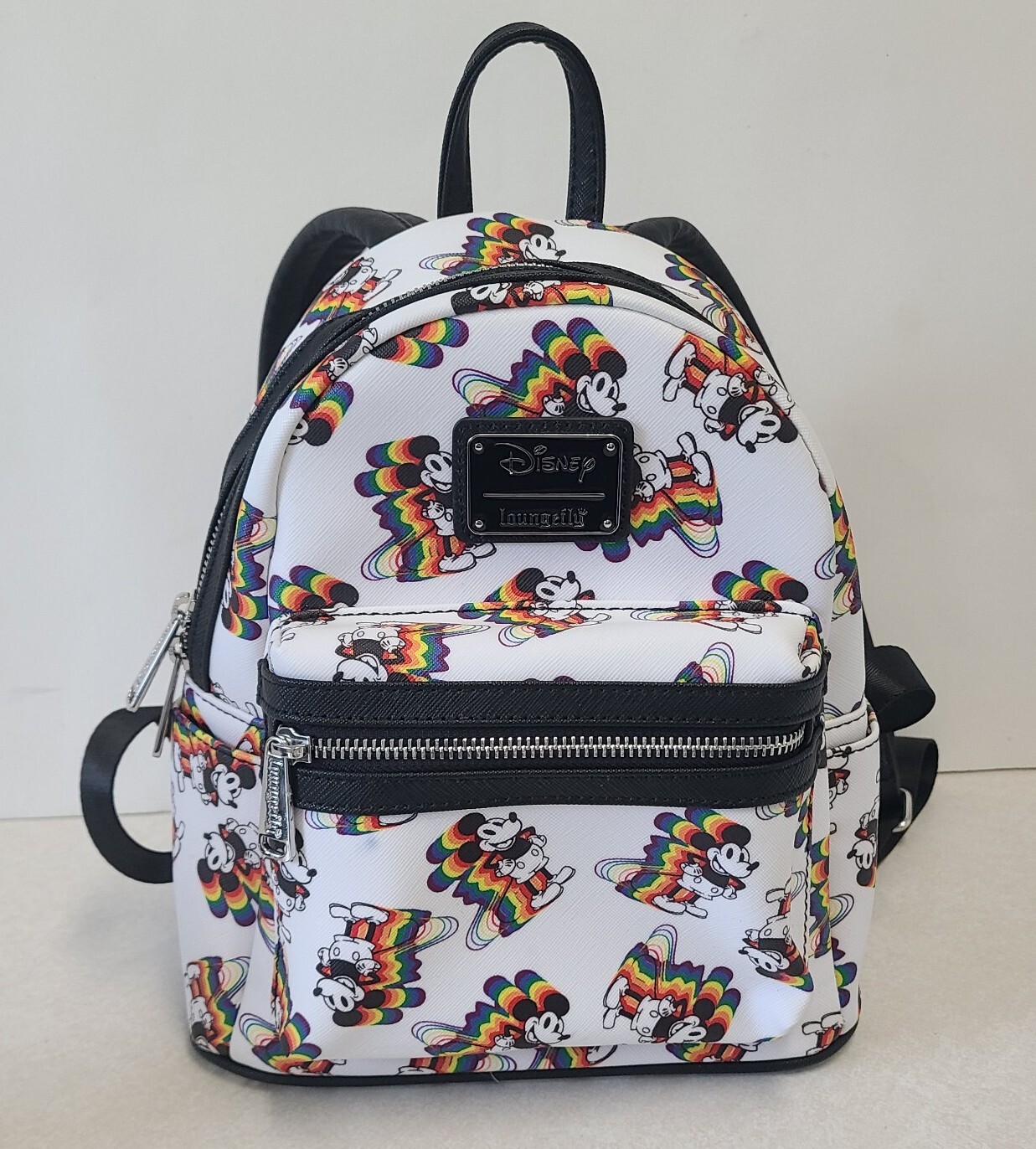 Disney & Loungefly Mickey Mouse Rainbow Mini Size Bac… - Gem