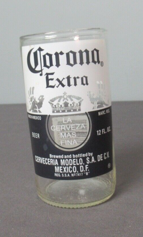 Corona Glass Handmade Cut Bottle Glass - 4 3/4" tall - b4 vh | eBay