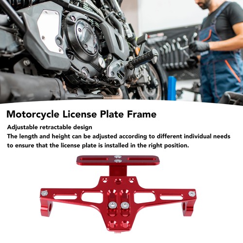 Adjustable License Plate Frame With Light Aluminum Alloy Mudguard Kit ...