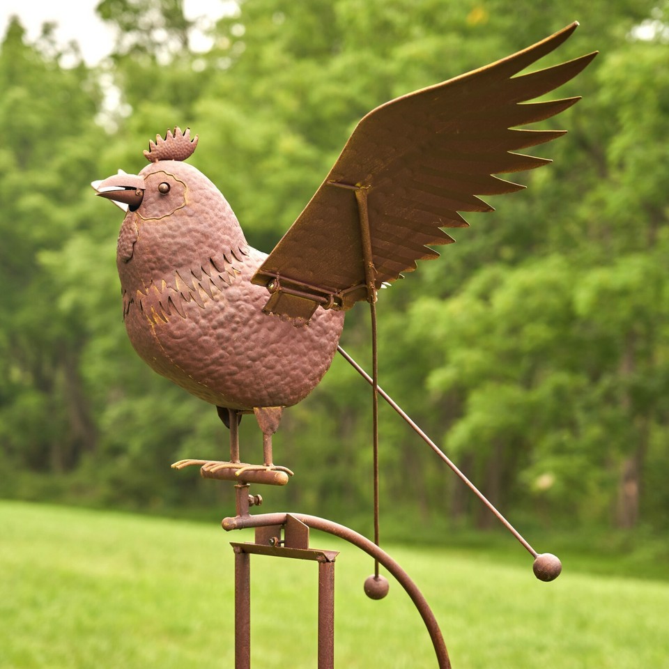 Large Rocking Animals with Flapping Wings Garden Stakes | eBay