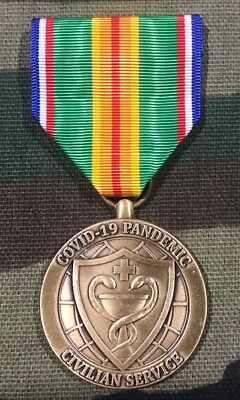 US PUBLIC HEALTH SERVICE USPHS PANDEMIC CIVILIAN SERVICE MEDAL; FULL ...
