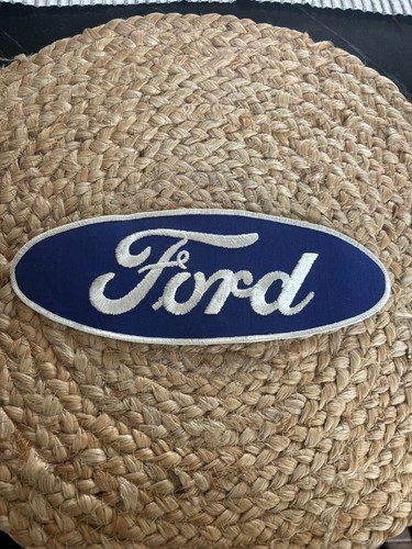 TRUE VINTAGE LARGE BACK PATCH FORD BLUE OVAL PATCH 1970'S EMBROIDERED Rare | eBay