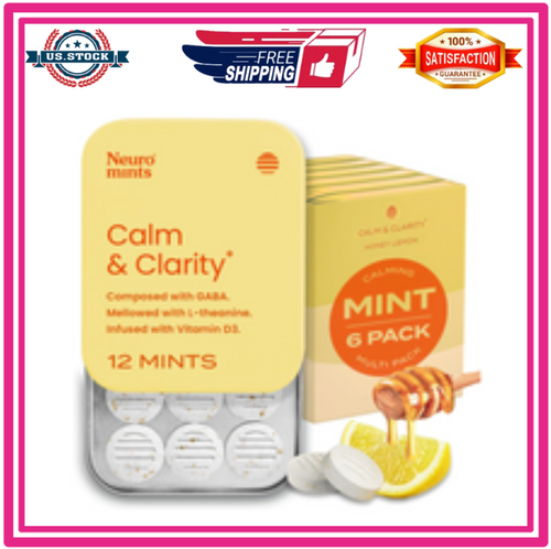 NeuroGum Calm & Clarity Mints (72 Pieces) - Sugar Free with L-theanine ...
